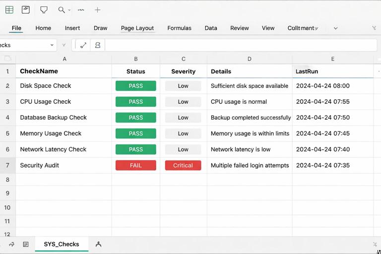 Operational Workbook Design for Reliability and Scale : Course Excel ...